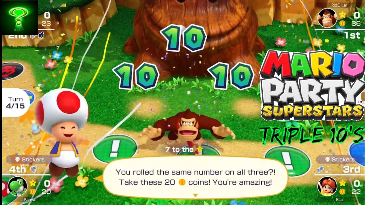Mario Party Superstars Triple Dice All 10’s - YouTube