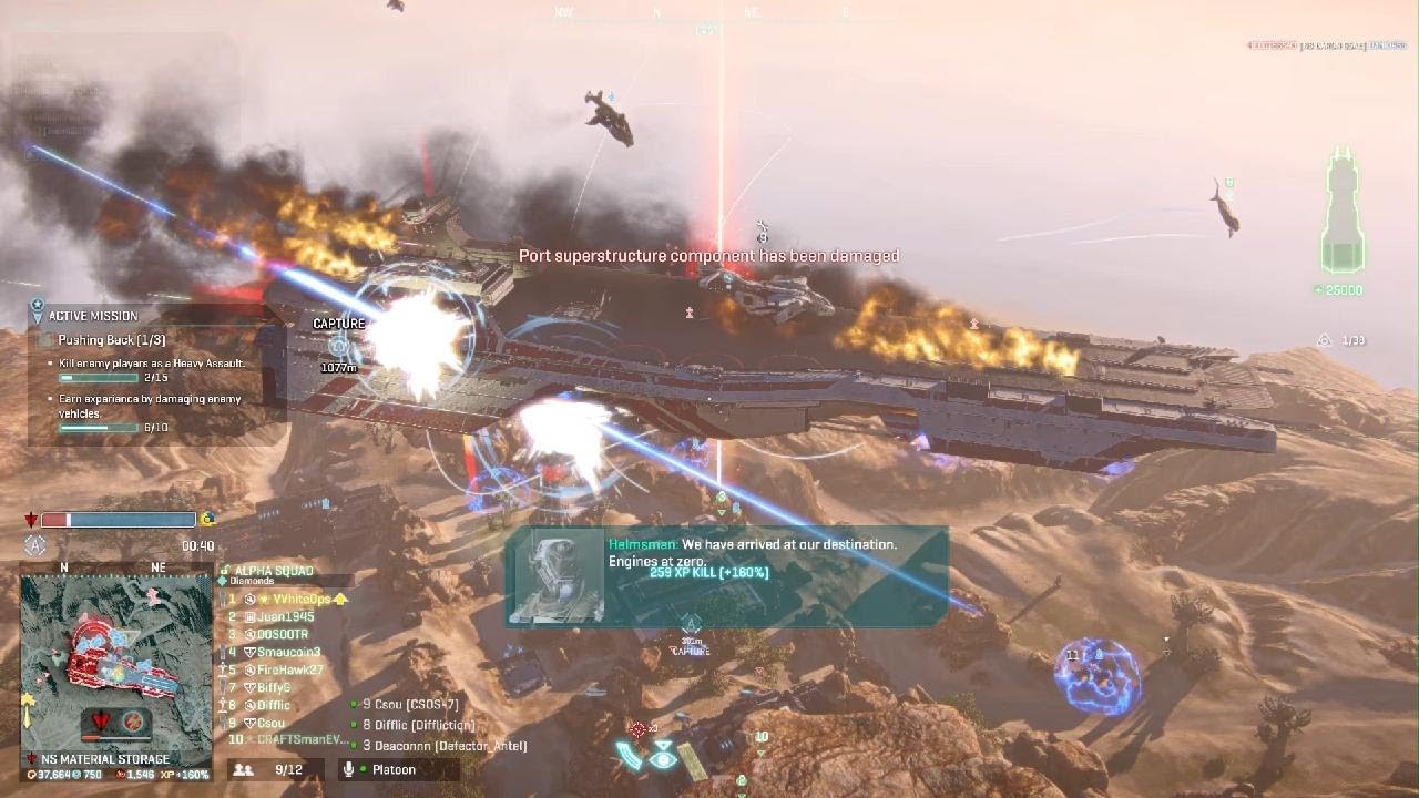 PlanetSide 2 | RCCA Bastion VS 6 NC Colossus Tanks - YouTube