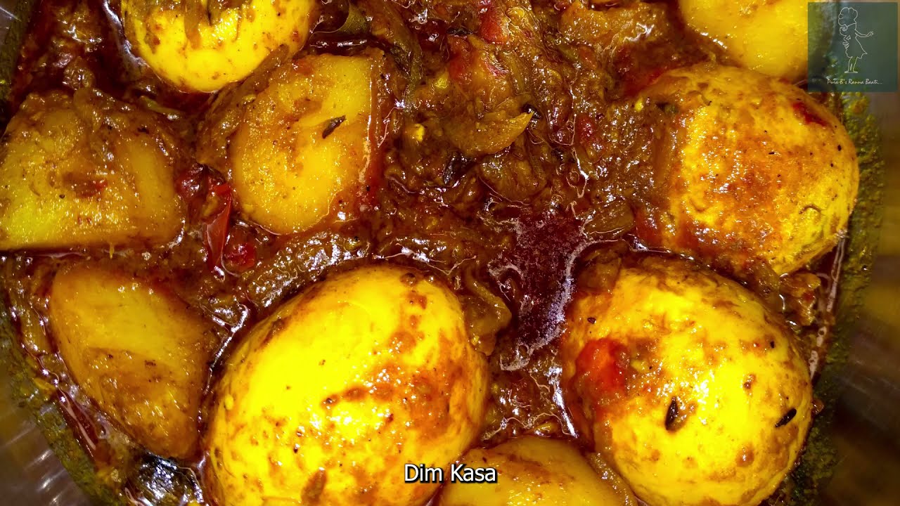 Dim Kosha/Egg Kasa Recipe(with English Subtitles) - YouTube