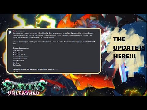 The Update Final Release Date is Here!!! | Slayers Unleashed | Roblox ...