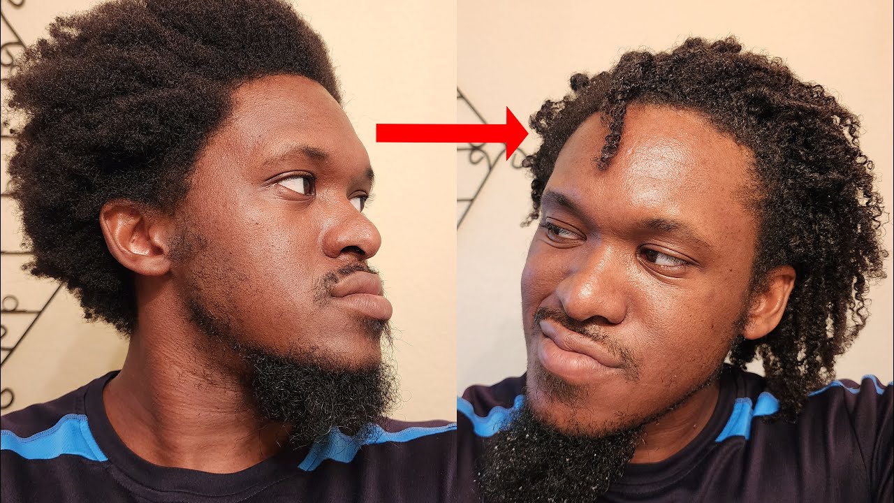 Changing Thick 4C Hair into Curly Hair for the First! - YouTube