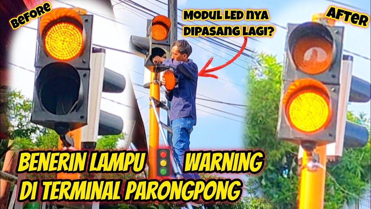 BARU OPENING UDAH RIBET PAS BENERIN LAMPU LALU LINTAS DI PASAR TERMINAL ...