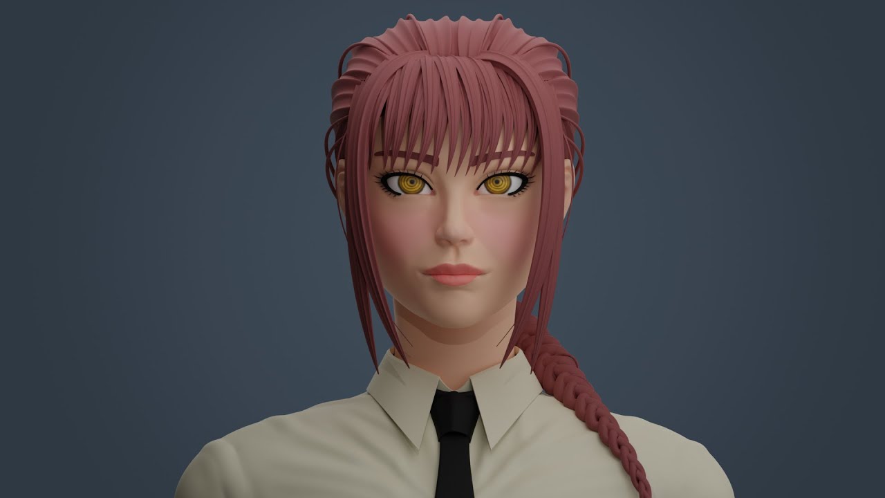Chainsaw Man - Makima in Blender 3.6 - YouTube