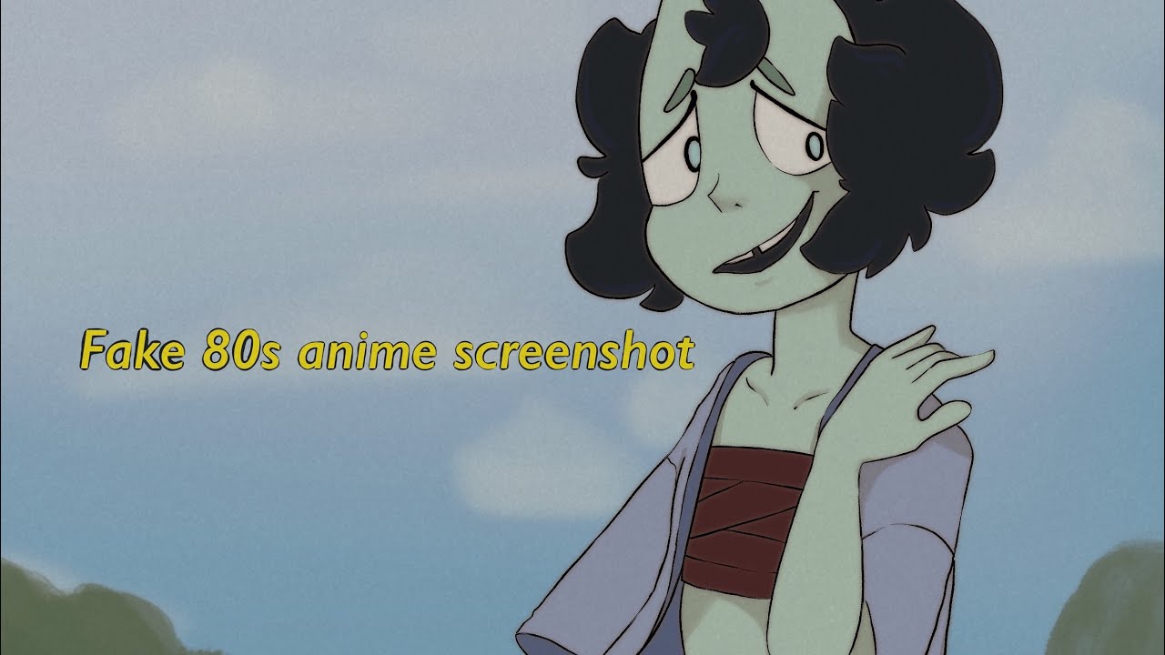 fake 80s anime screenshot - speedpaint - YouTube