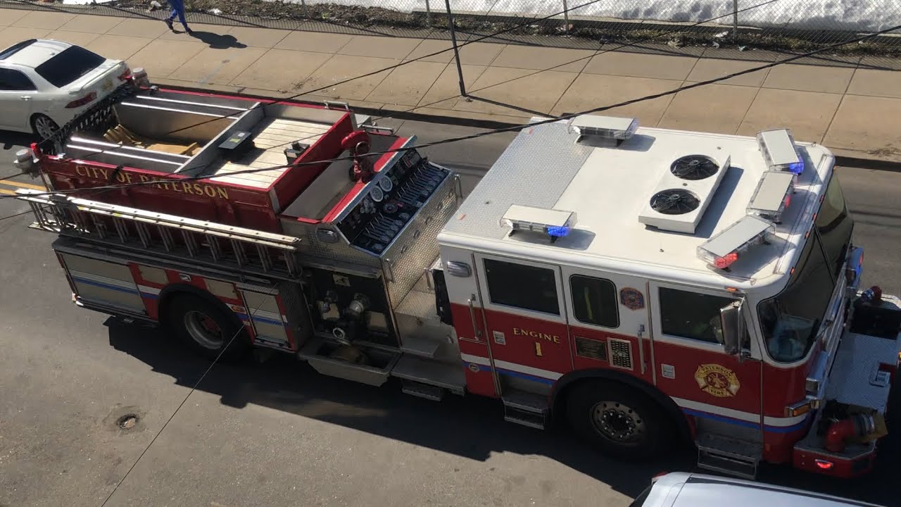 Paterson Fire Department Engine 1 Responding 3/8/2021 - YouTube