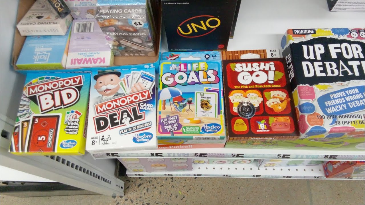 card games at five below - YouTube