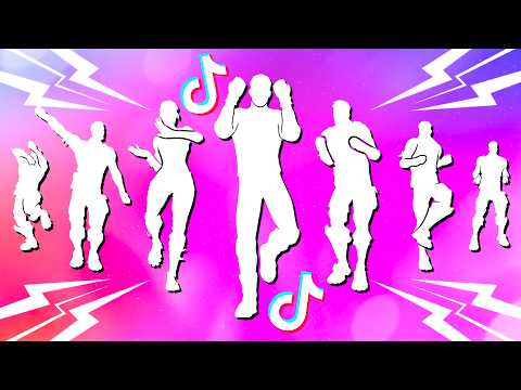 Top 40 Popular TikTok Dances With The Best Music in Fortnite! (Chicken Wing It, Rollie, Out West)