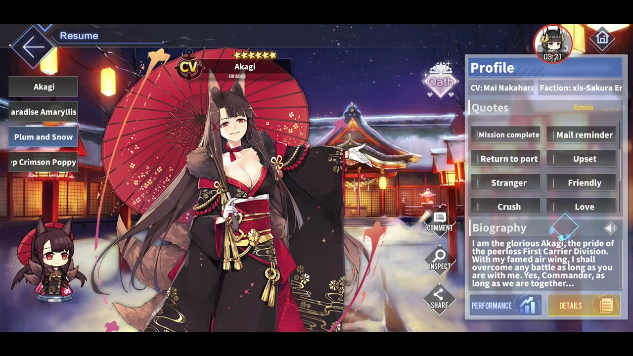 Akagi - All skin ( Azur Lane ) - YouTube