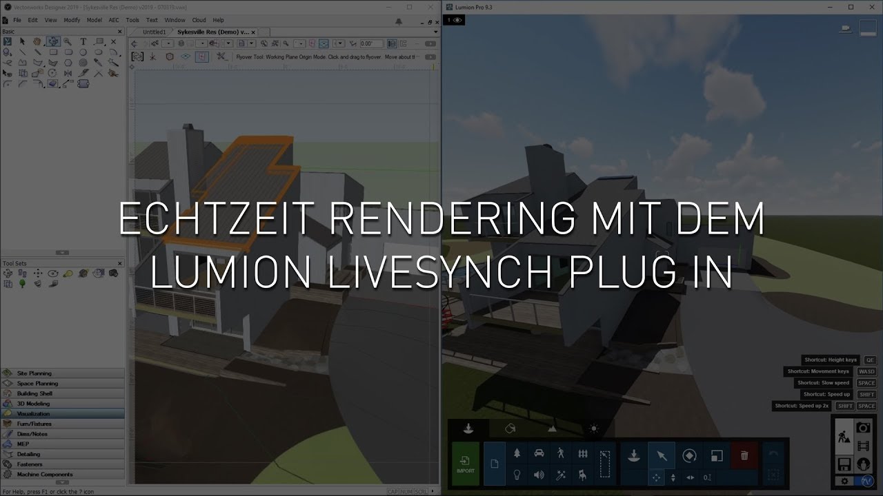Echtzeit Rendering mit dem Lumion LiveSynch Plug In - YouTube