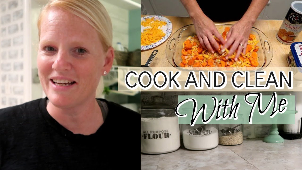 COOK AND CLEAN WITH ME / CARROT CASSEROLE / COLLAB WITH IN WITH JEN ...