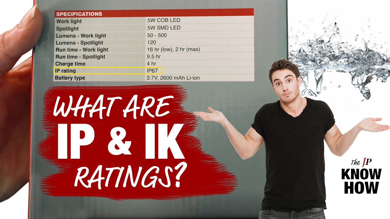What Are IP Ratings & IK Ratings? | The JP Know How - YouTube