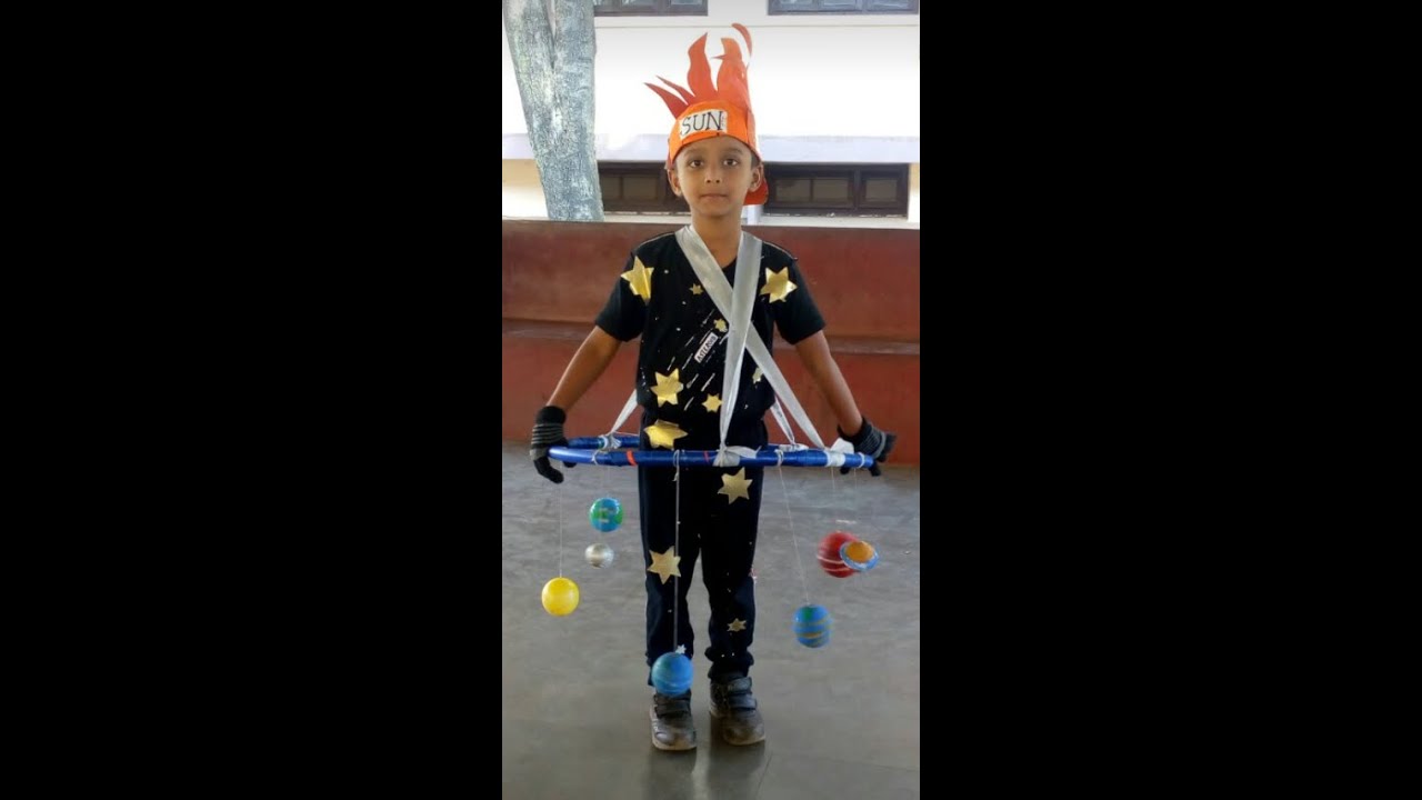 Fancy dress as Solar system for UKG - YouTube