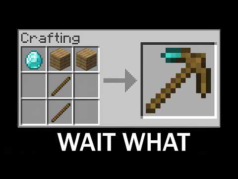 Minecraft wait what meme part 55 (Crafting Pickaxe)