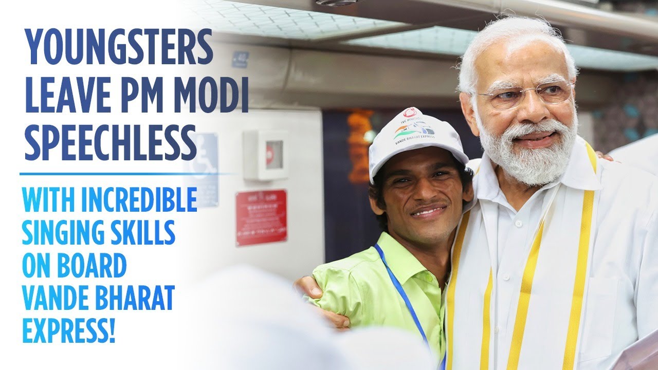 Youngsters leave PM Modi speechless with incredible singing skills on ...