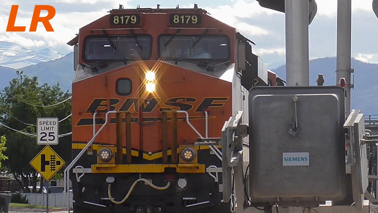 BNSF 8179 North | A Gevo With LED Lights - YouTube