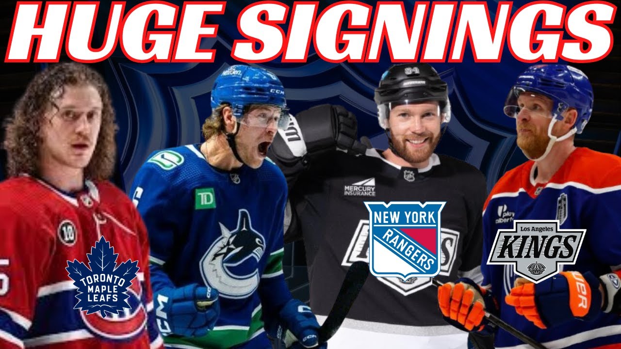 Huge NHL Signings - Boeser, Allen, Stankoven, Brown, Jeannot, Gavrikov ...