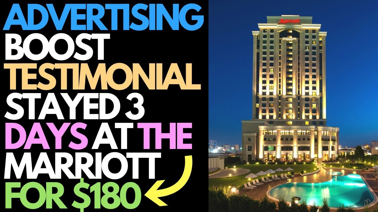 Advertising Boost | Stayed At The Marriott For $180 and Saved Over $400 ...