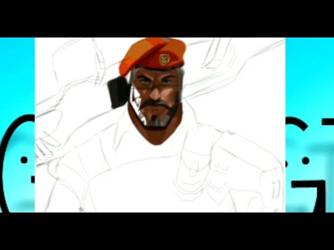 Brimstone from VALORANT, IBISpaint Drawing - YouTube