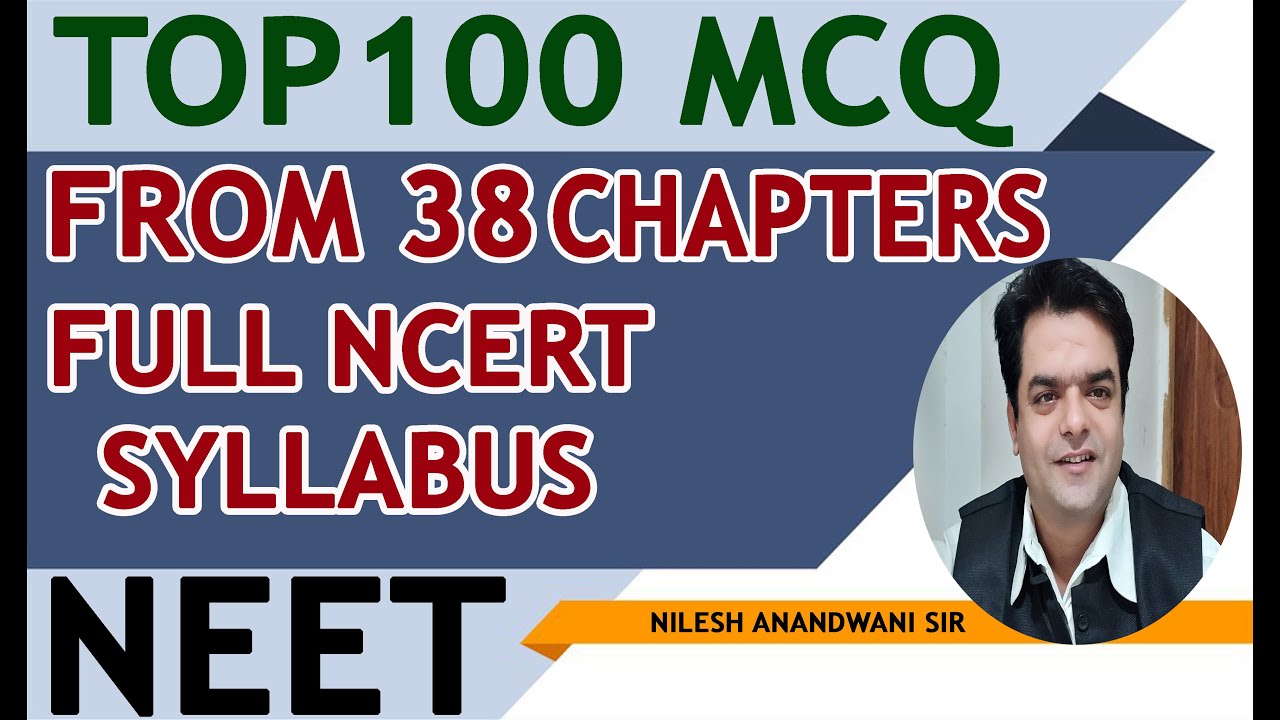 NEET BIOLOGY 100 QUESTION | COMPLETE NCERT SYLLABUS - YouTube