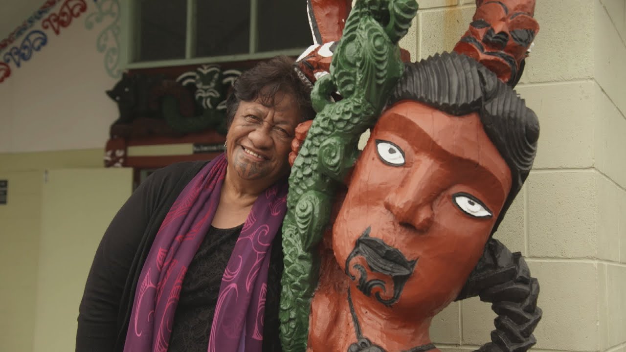 Waka Huia 2016 Parehiwa Totorewa, a supporter of youth standing on ...