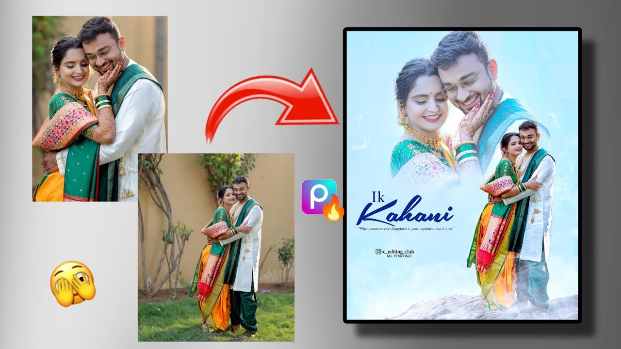 Double Exposure Photo Editing In Picsart || Pre Wedding Photo Editing ...