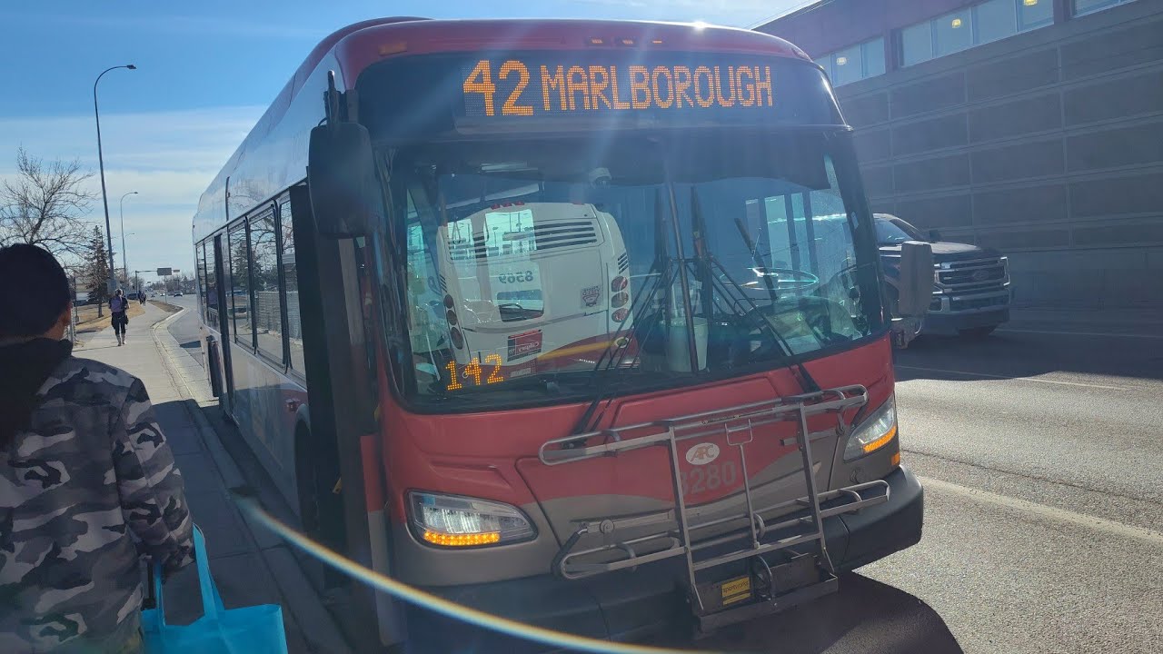 Calgary Transit Route 42 (full bus ride) - Marlborough Station to ...