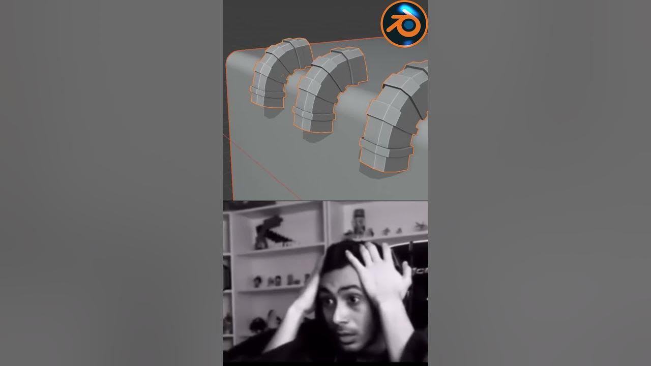 wrap objects onto another object surface 🔥#blender #3danimation #blender3d #blendertutorial #3d ...