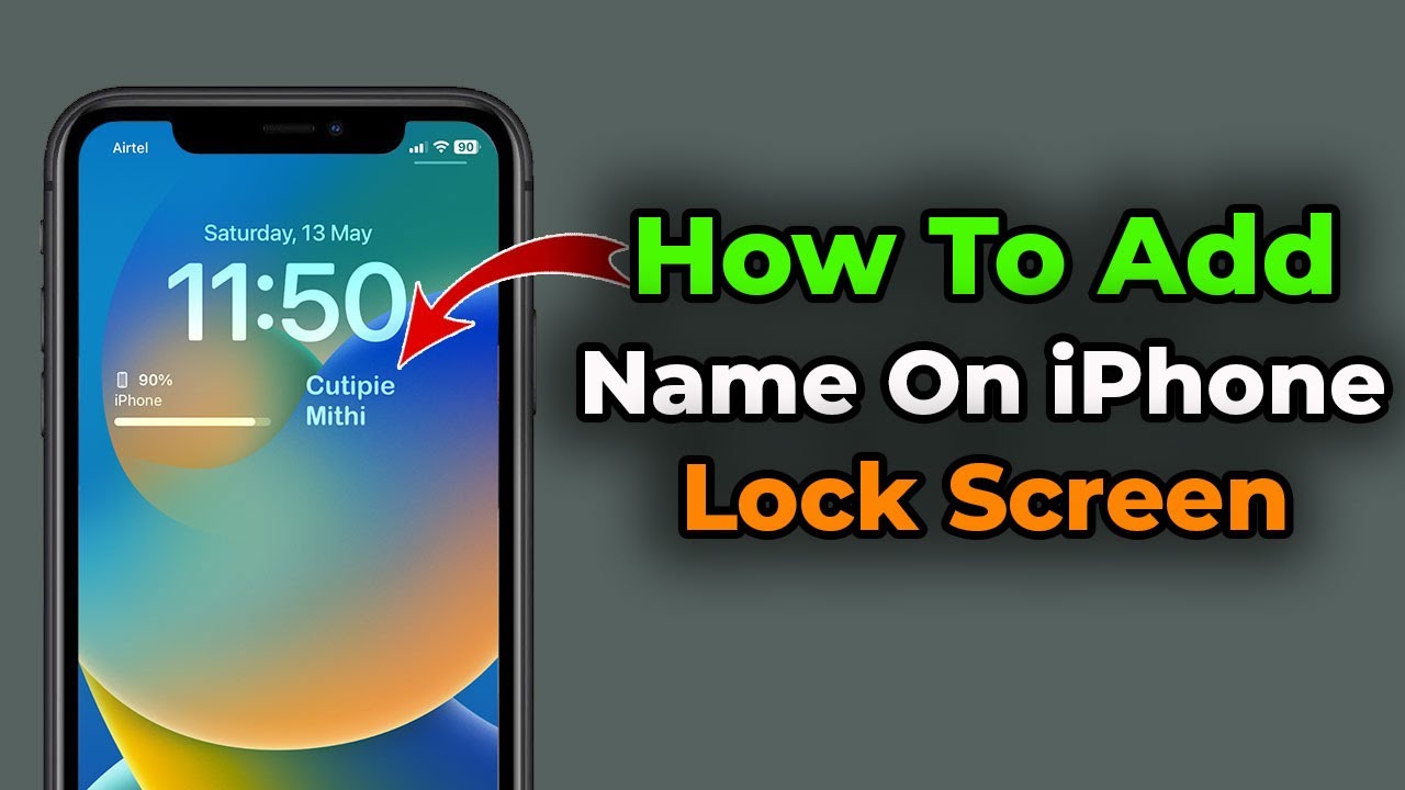 How To Add Name on iPhone Lock Screen | Add Any Name on iPhone Lock ...