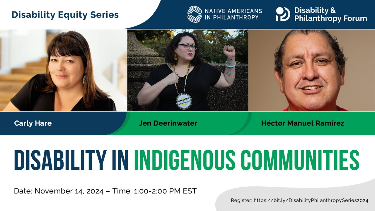Disability Equity Webinar Series: Disability in Indigenous Communities ...