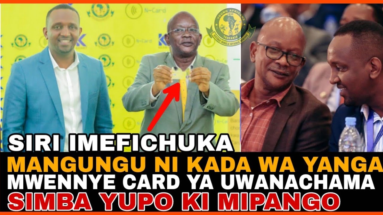 MAPYA: MANGUNGU AMEUMBUKA/ KUMBE NI MWANACHAMA HAI WA YANGA CARD YAKE ...