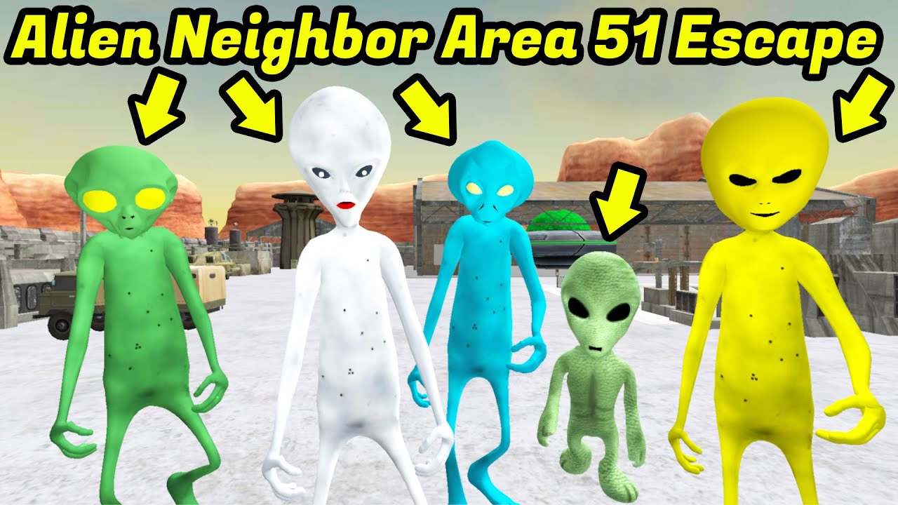 Alien Neighbor Area 51 Escape Full Gameplay Level 1 To Level 15 - YouTube