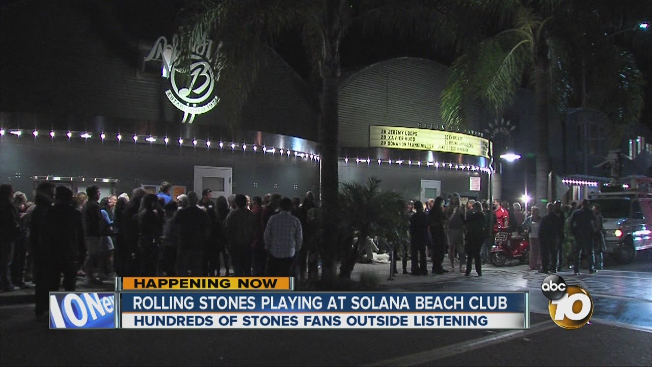 The Rolling Stones playing at Solana Beach club - YouTube