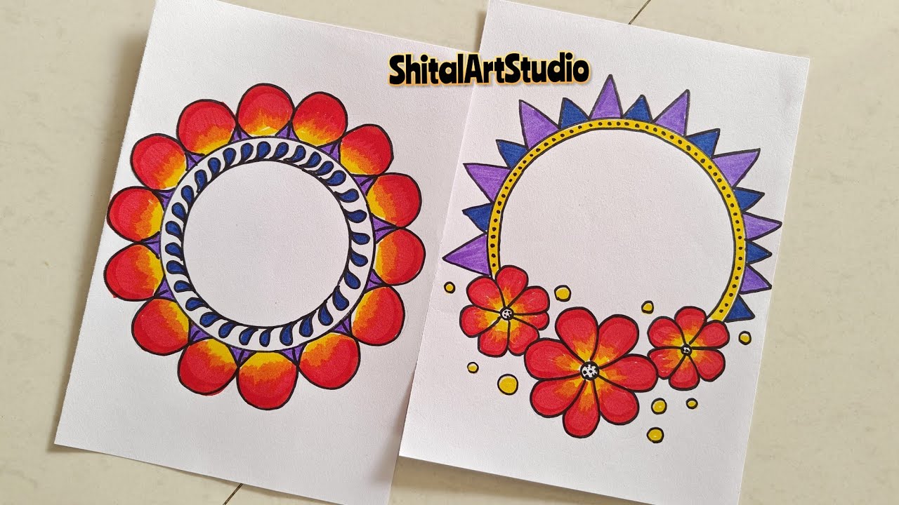 Red Border Designs ️/Project Work Designs/A4 Sheet/Assignment Front ...