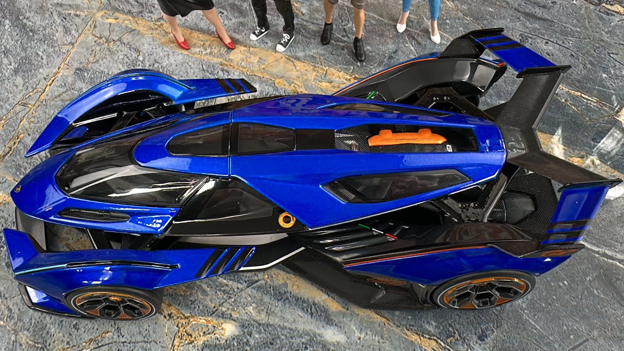 [BEST] 🏎️💙 Hypercar Lambo V12 Vision Gran Turismo in Blue - 1/18 by ...