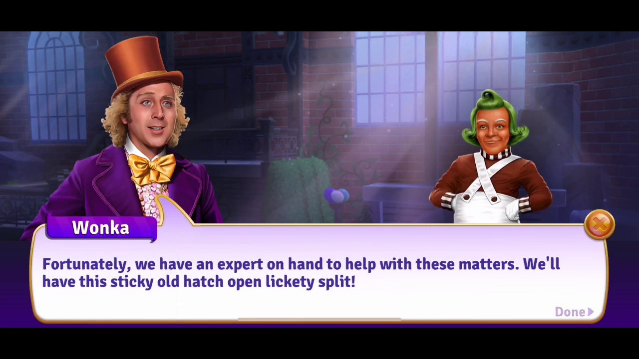 Willy Wonka episode 1 - Wonka's World of Candy Match 3 - Gameplay (iOS ...