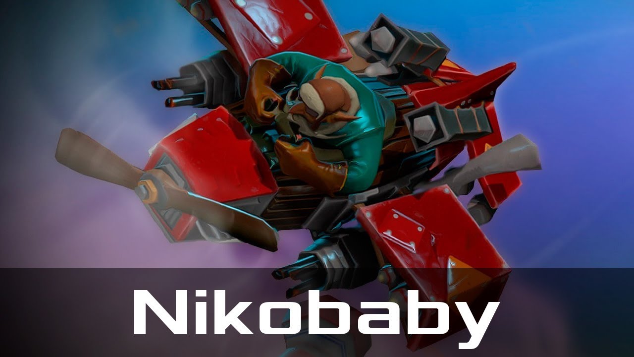 Nikobaby — Gyrocopter, Safe Lane (Aug 30, 2019) | Dota 2 patch 7.22 ...