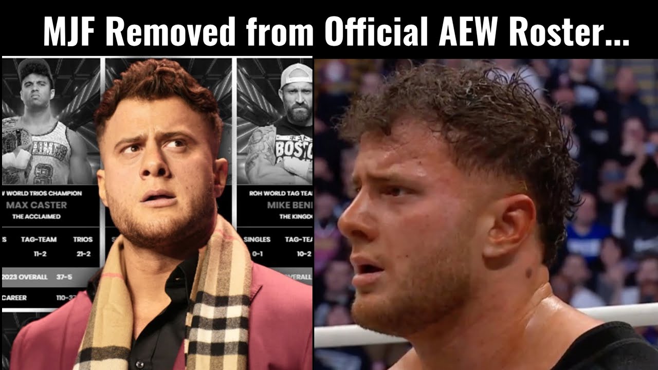 MJF Removed from Official AEW Roster Page | AEW News #mjf - YouTube