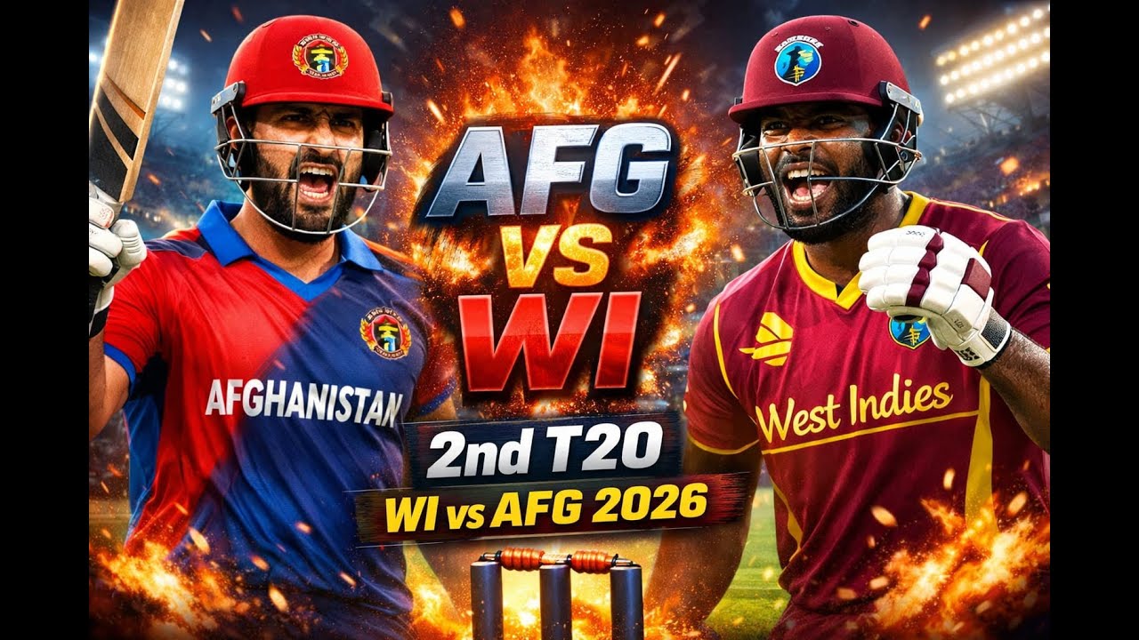 Live AFG vs WI, 2nd T20, WI vs AFG 2026 Match | Live Score Analysis # ...