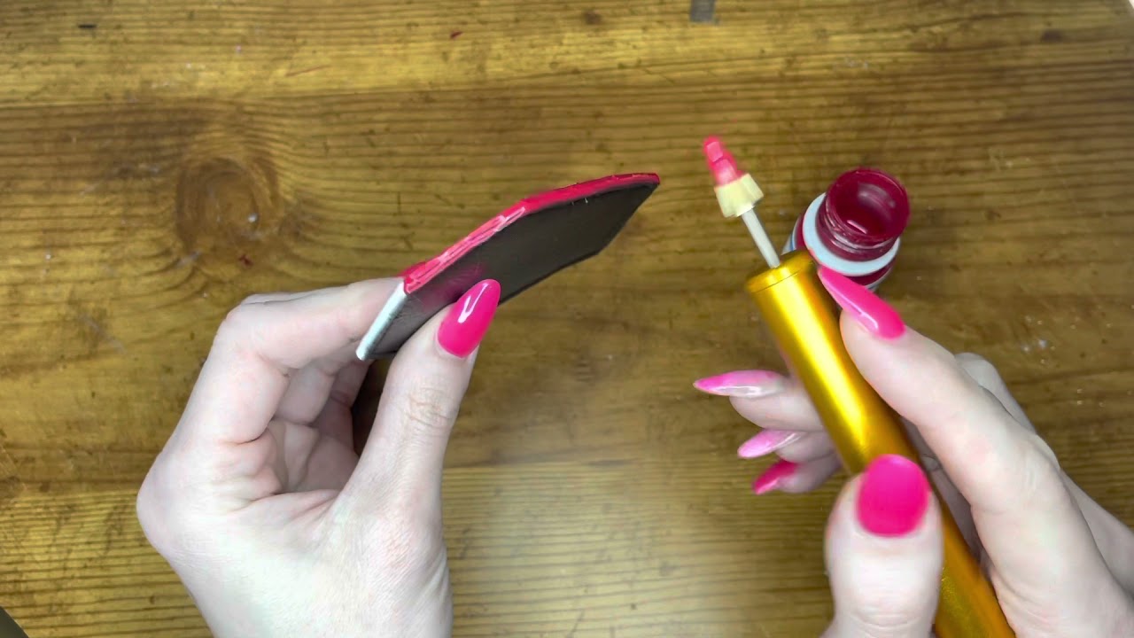 Vinyl Edge-Painting Tutorial & Review:Using Mod Podge as a Base - YouTube