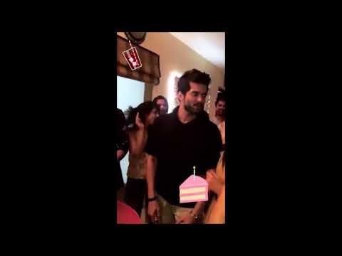 Barun Sobti and Sanaya Irani performing at Raqesh Bapat Birthday Party