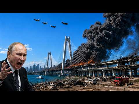 Vor 45 Minuten! Über der Kursk-Brücke explodierte eine 75-Tonnen-Bombe eines US-amerikanis...
