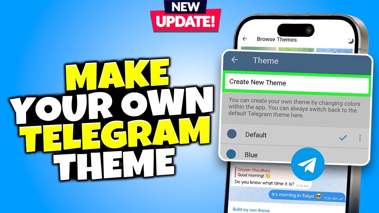 How to make your own telegram theme - YouTube