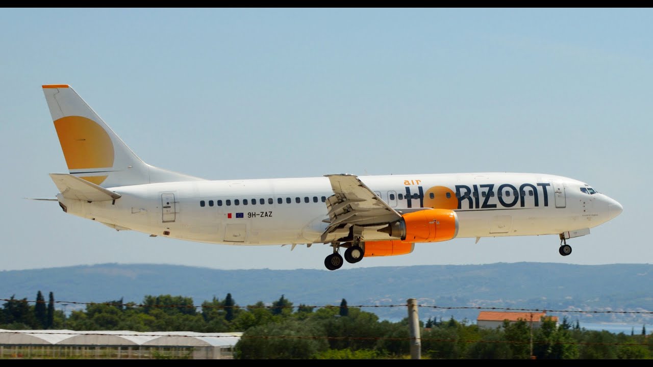 Air Horizont B737-400 landing in Split! - YouTube