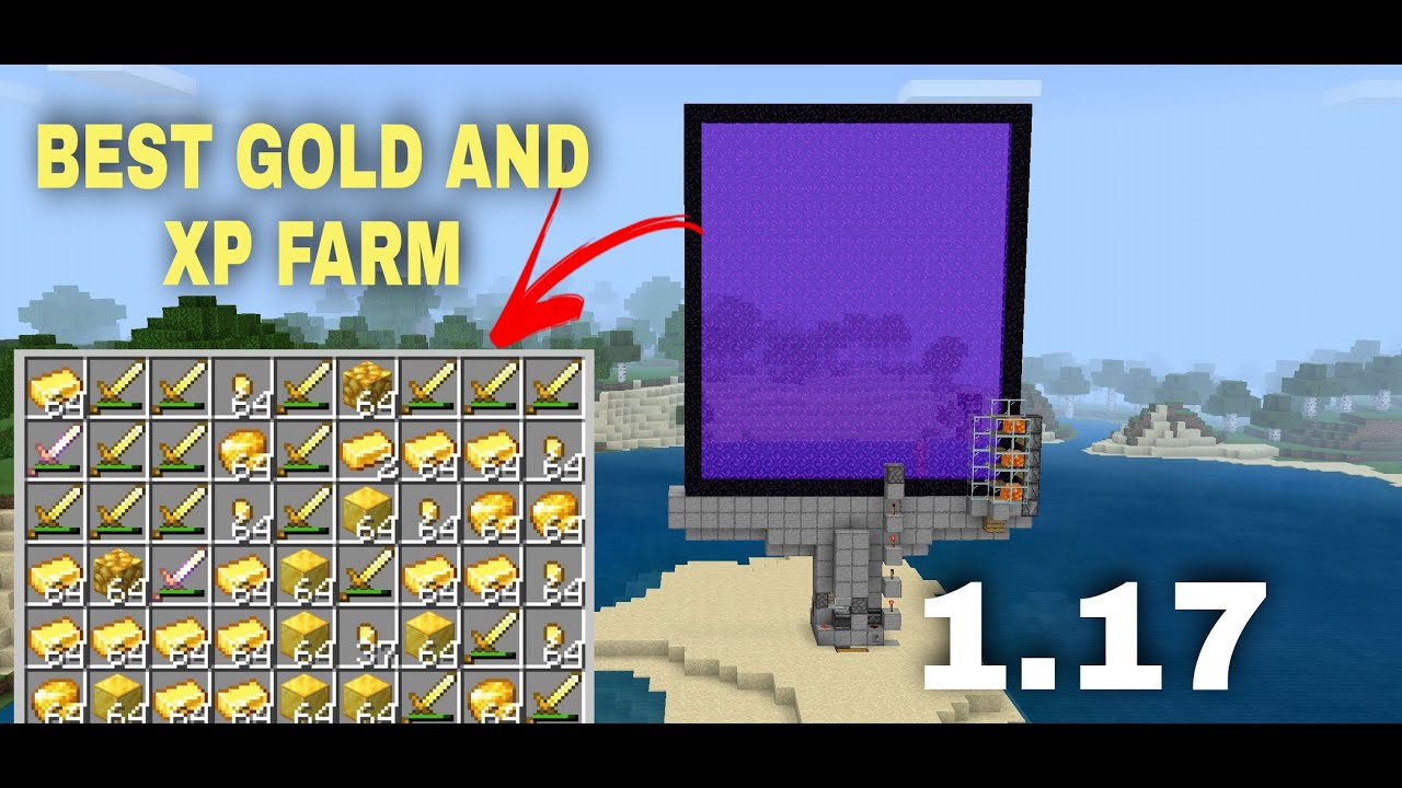 NEW 1.17 Gold And XP Farm Tutorial in Minecraft Bedrock (MCPE/Xbox/PS4 ...