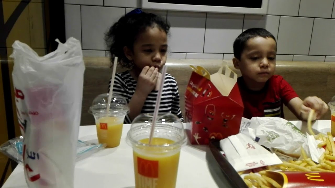 Kids at McDonald's | Mykids Channel - YouTube