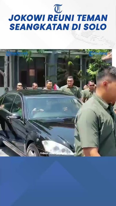 Jelang Purna, Jokowi Kunjungi Sekolah dan Reuni Teman Seangkatan di Solo - YouTube