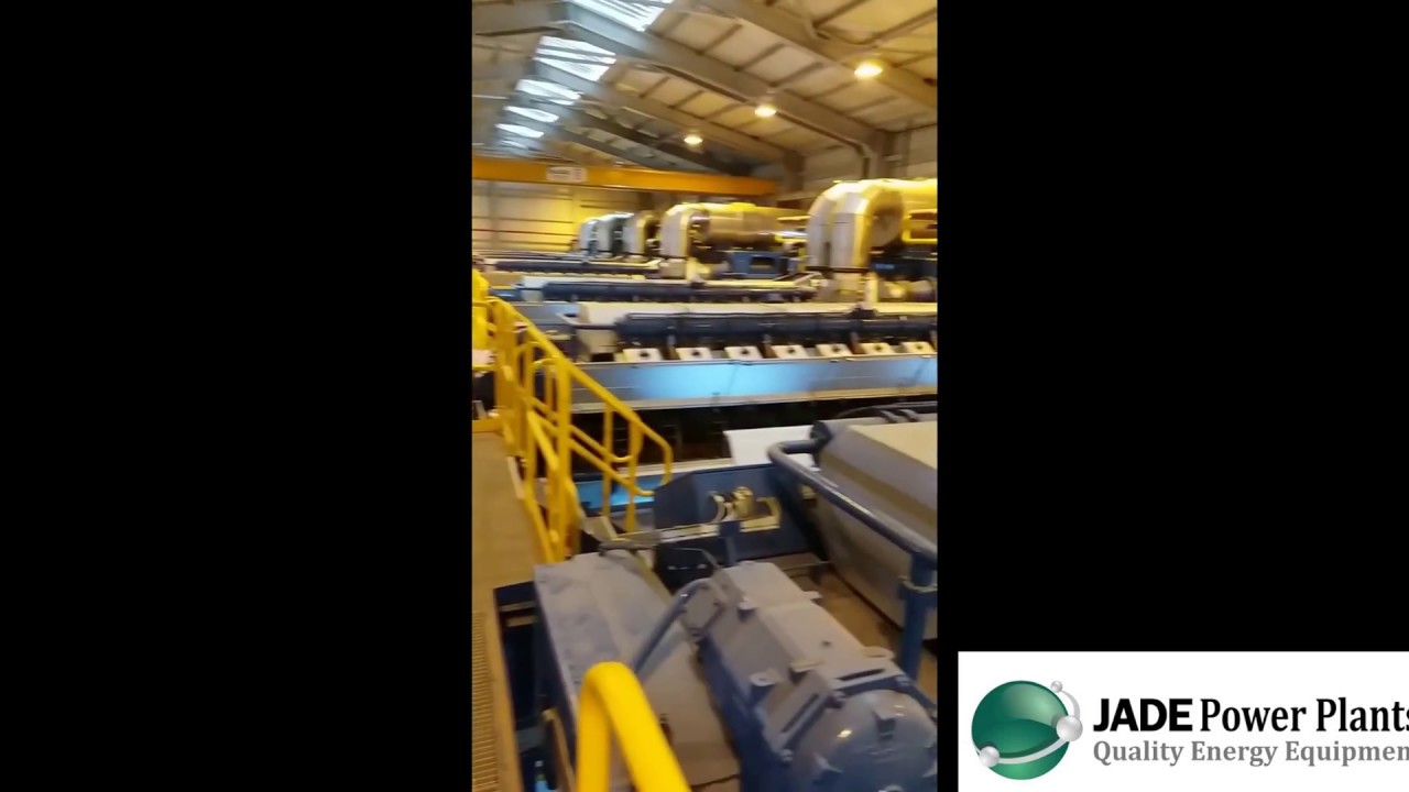 Wartsila 20V34 SG power plant - YouTube