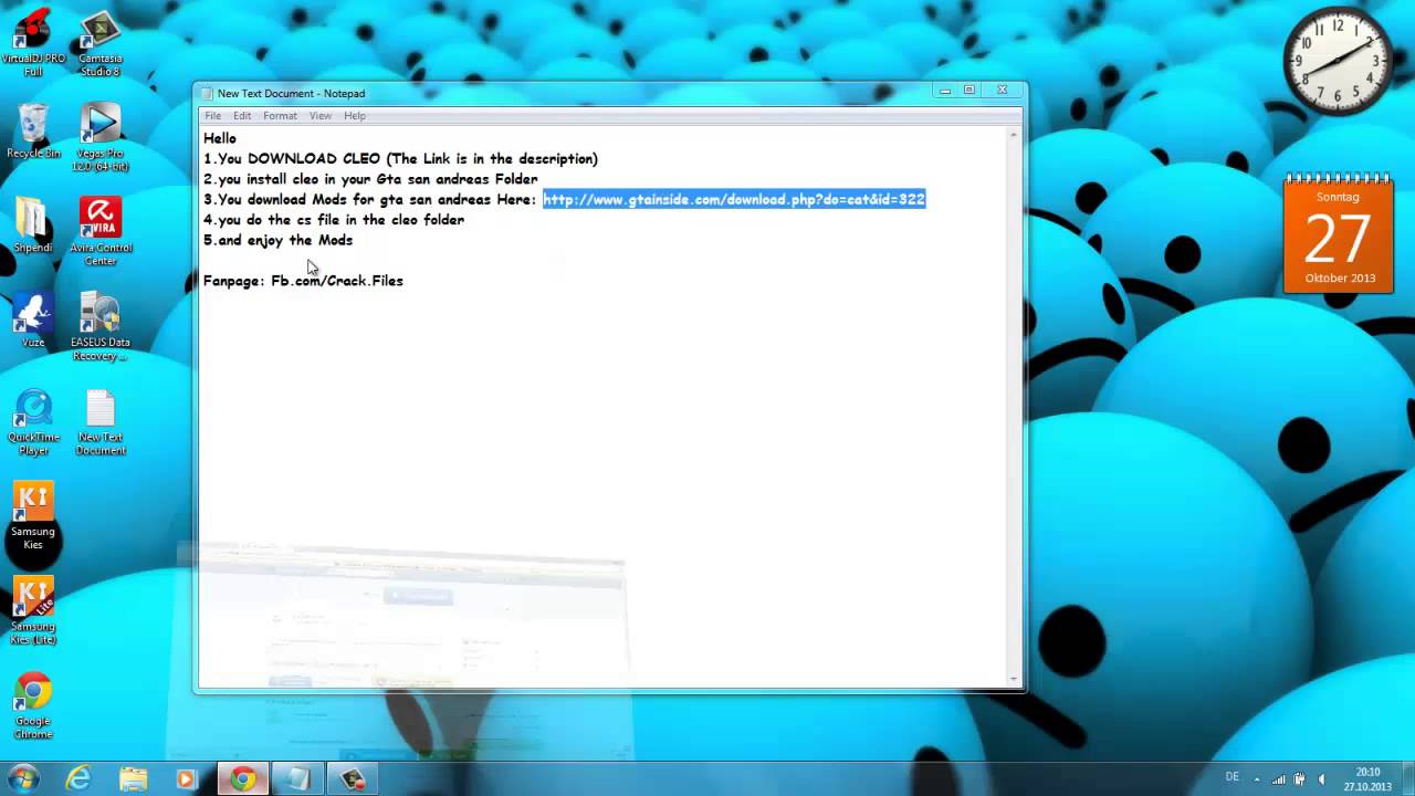 How To Install Cleo Mods GTA San Andreas 2013 New Mods - YouTube