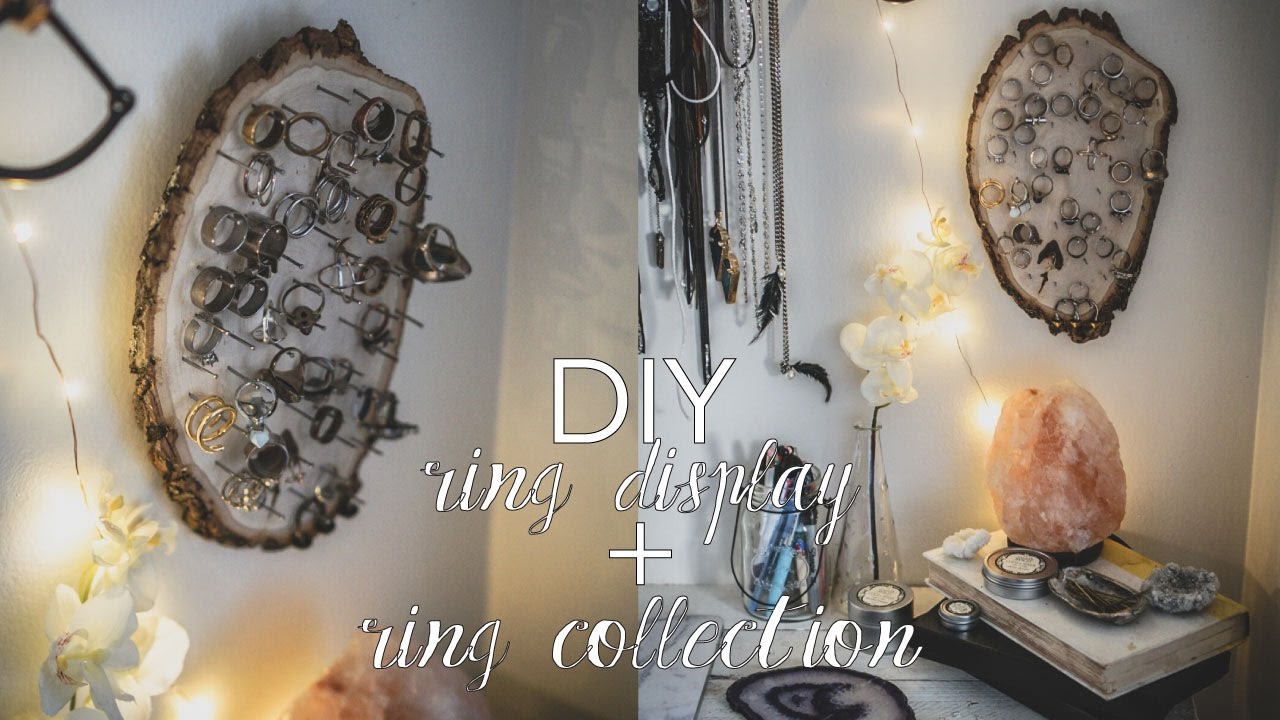 DIY Ring Display + My Ring Collection - YouTube