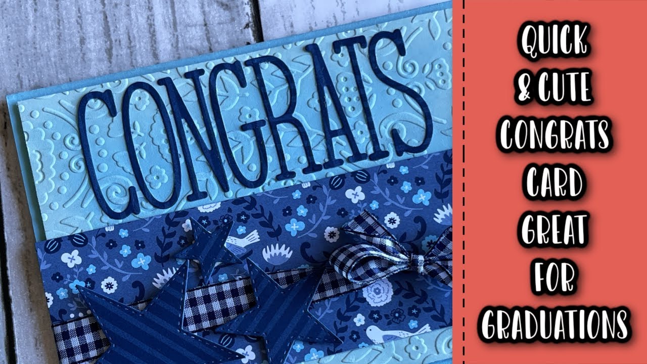 Quick & Cute Handmade Graduation Card - YouTube